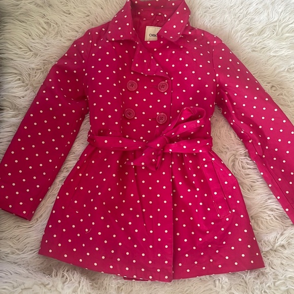 Cherokee | Jackets & Coats | Girls Pink Polka Dot Trench Coat By ...